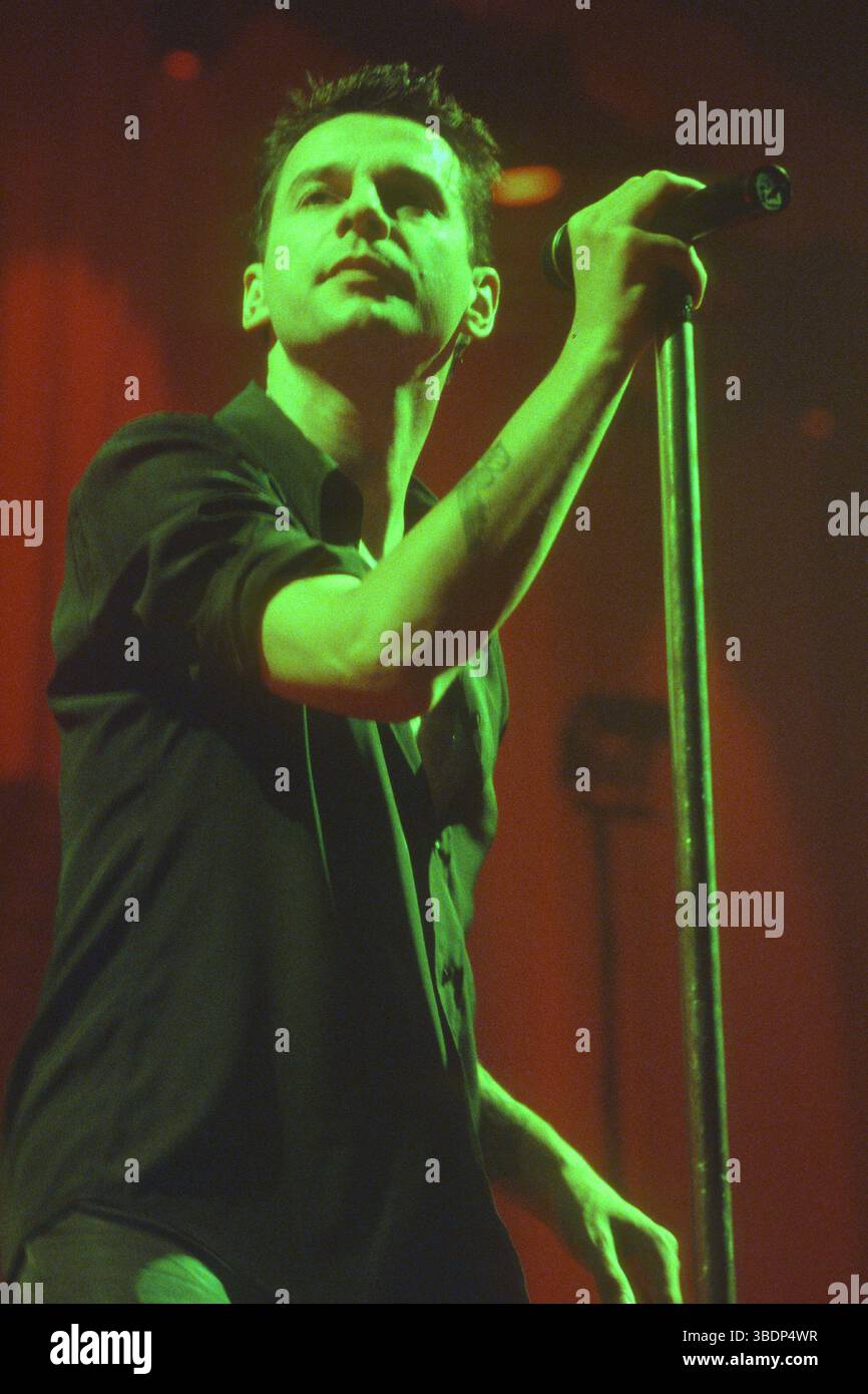 The british band Depeche Mode live in the Forest national concert hall ...