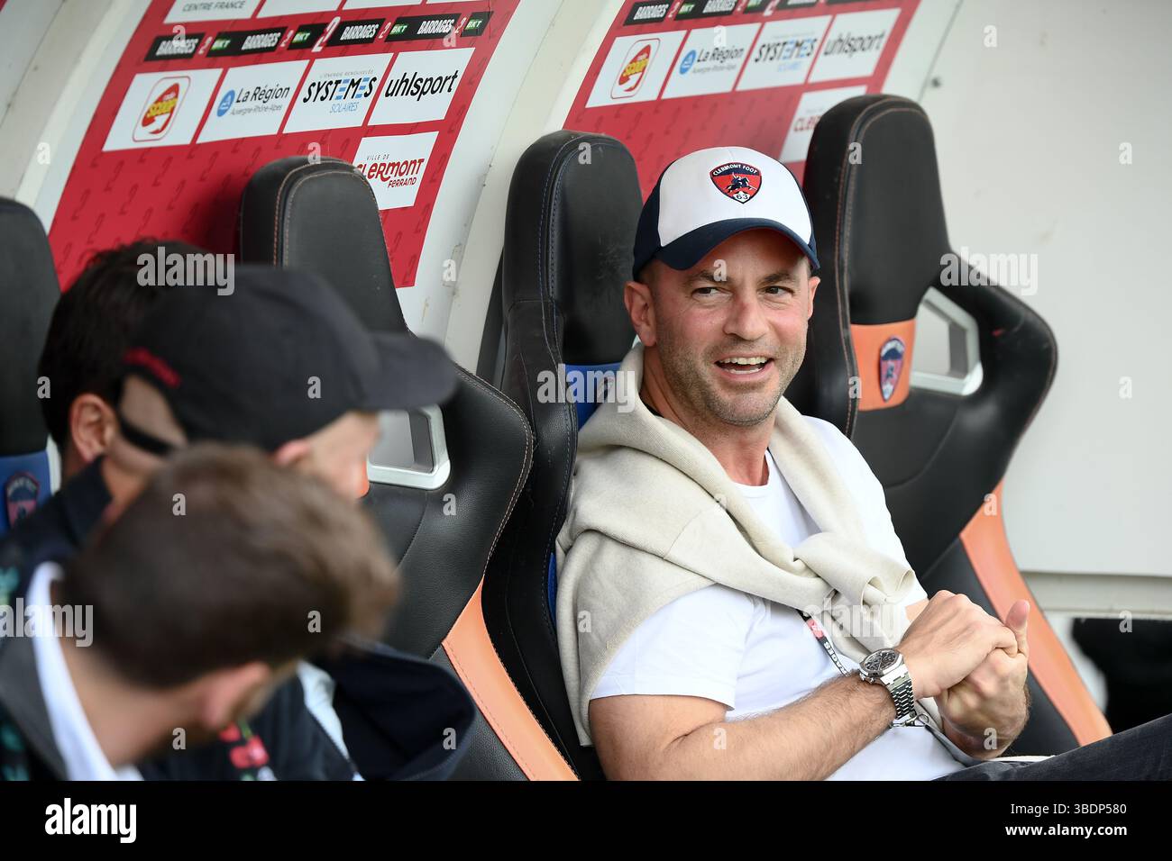 Ahmet SCHAEFER (Proprietaire Clermont CF63) during the playoffs ...