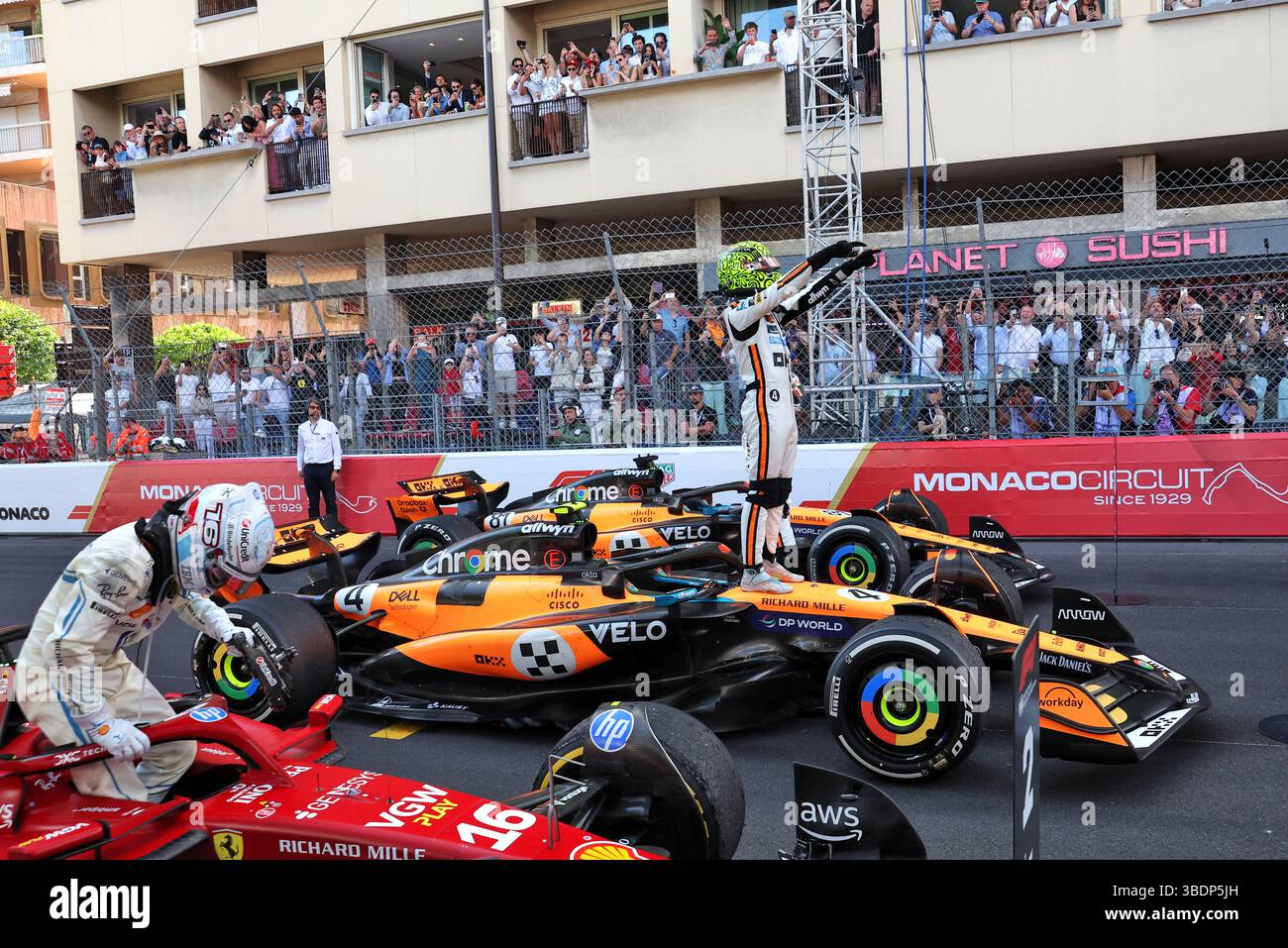 Monaco, Monte Carlo. 25th May, 2025. Race winner Lando Norris (GBR ...