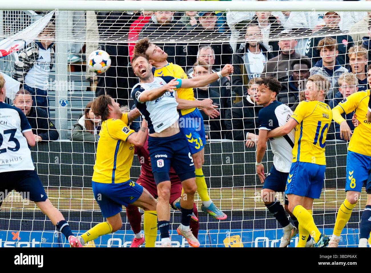 Aarhus, Denmark. 25th May, 2025. Superligakampen mellem AGF og Broendby ...
