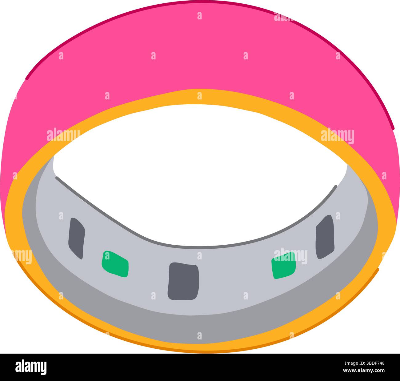 health smart ring cartoon vector illustration Stock Vector Image & Art ...