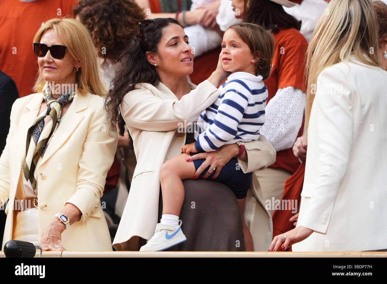 Rafa Nadal's wife, Maria Francisca Perello, holds her son Rafael Junior ...