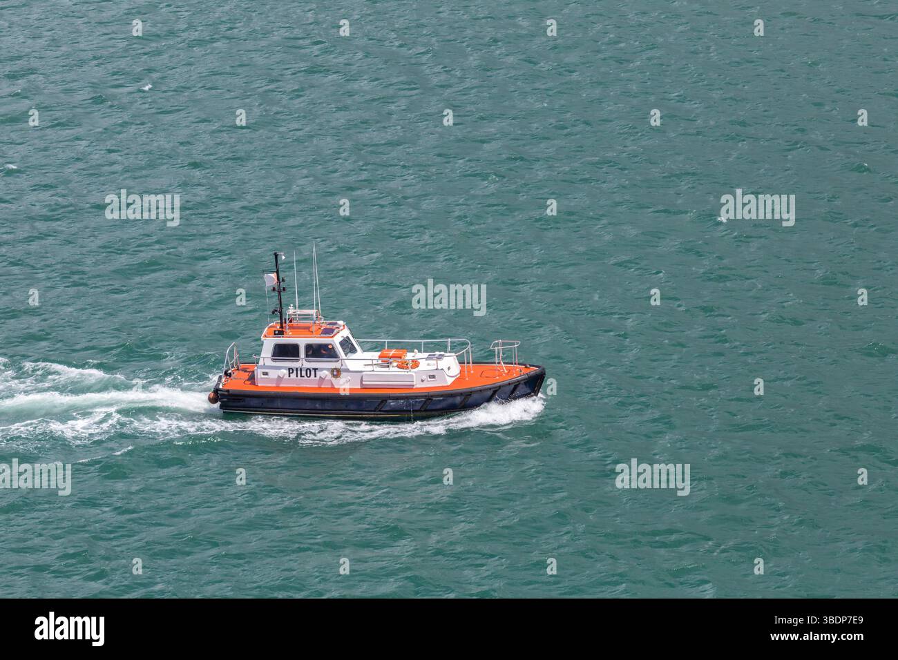 Cruise ship pilot boat in Bahia de San Juan, San Juan, Puerto Rico ...