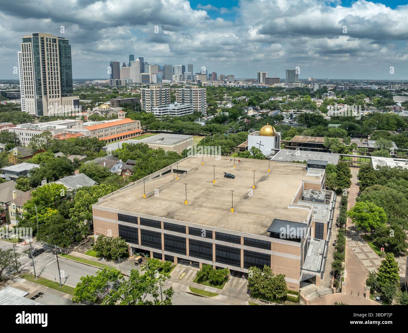 Aerial view of St Thomas University private higher education institute ...