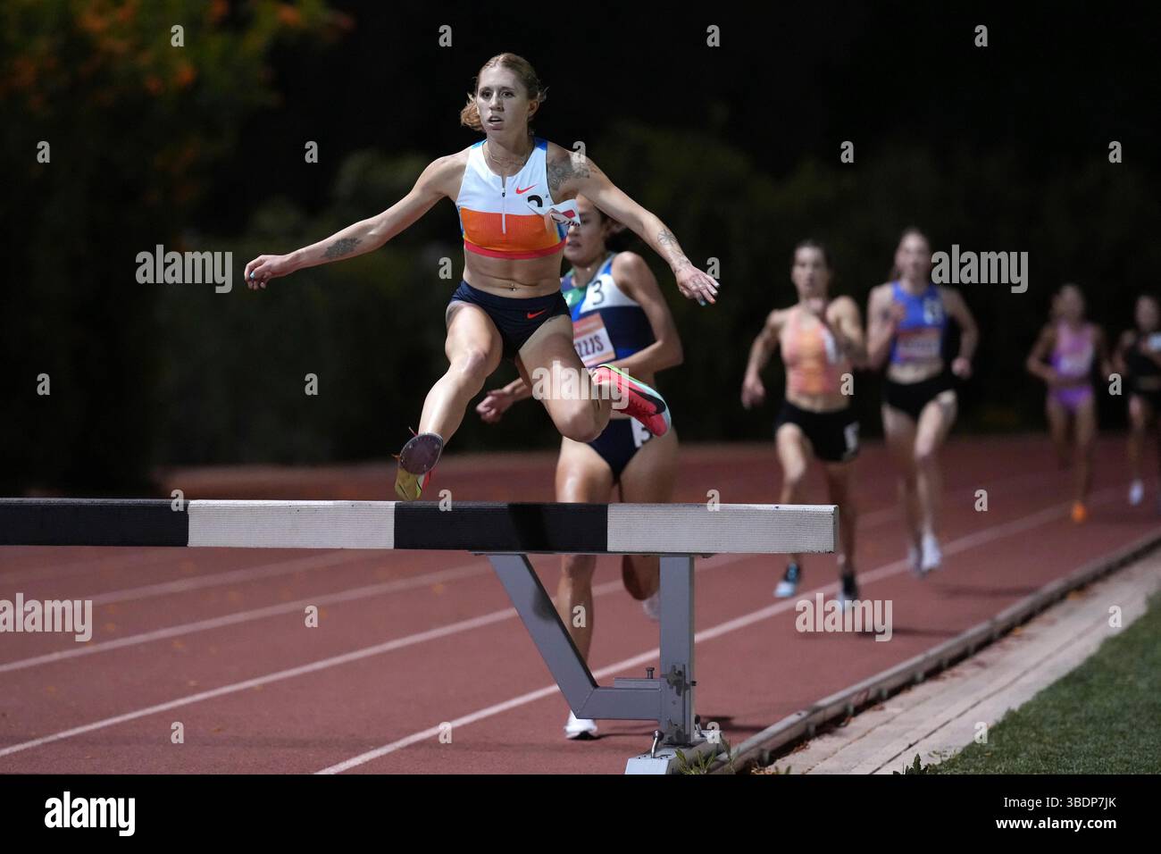 Kaylee Mitchell (GER) places fifth in the USATF women's steeplechase in ...