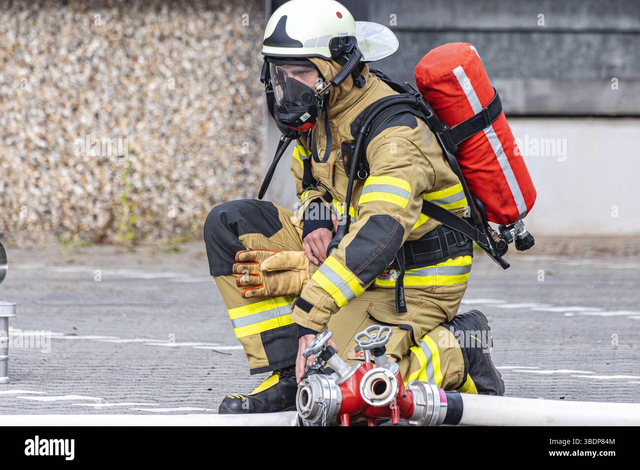 Large-scale disaster response exercise by the fire brigade focusing on ...