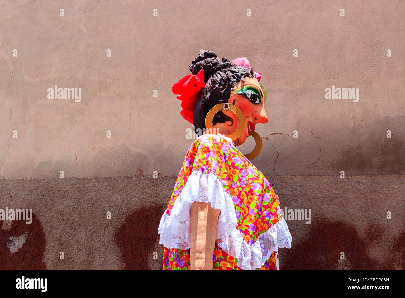 San Miguel de Allende, Mexico - May 28th 2016: A Mojiganga, a giant ...