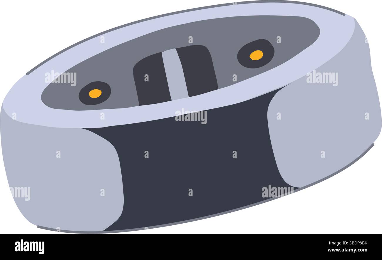 wireless smart ring cartoon vector illustration Stock Vector Image ...