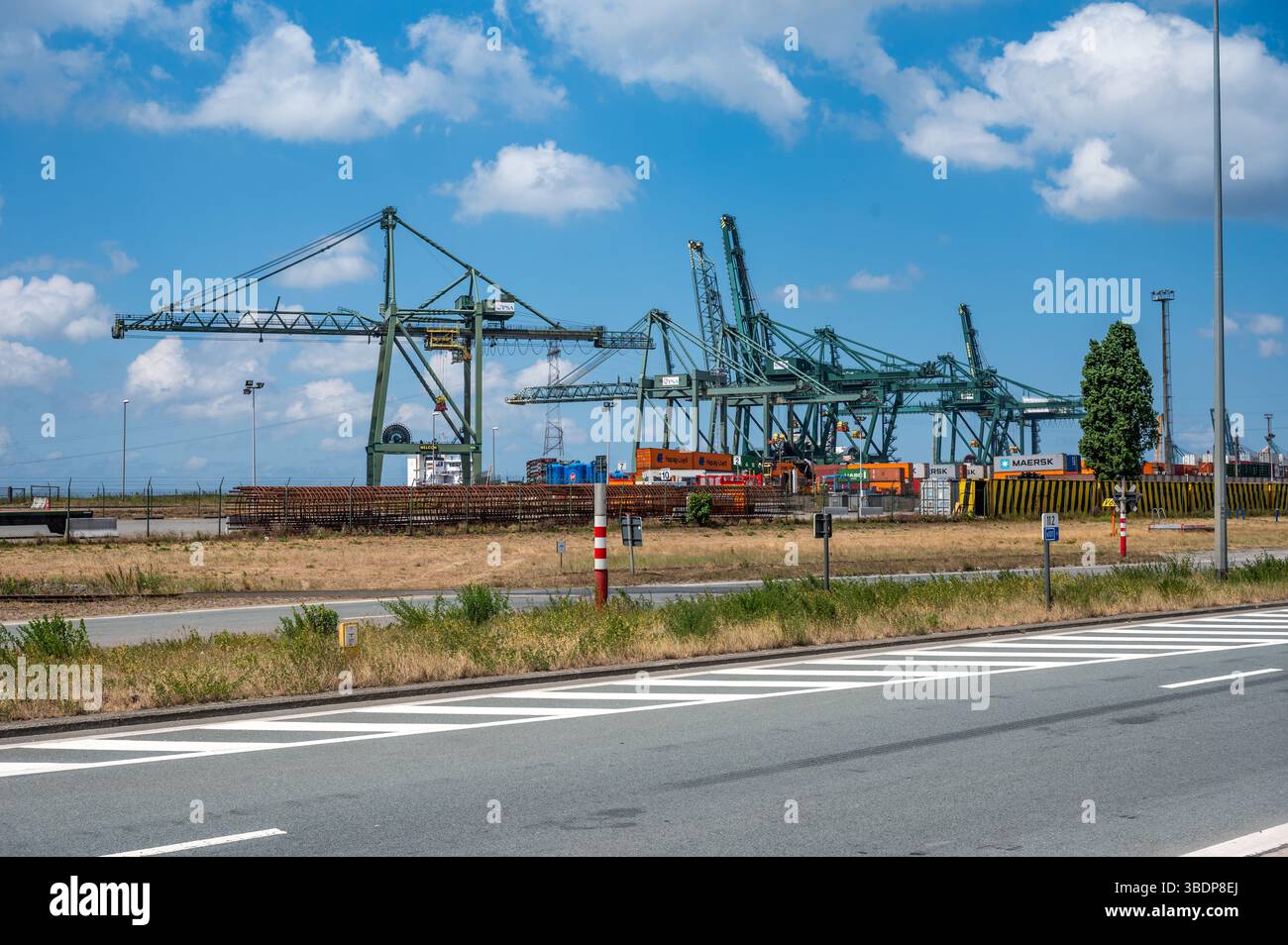 The PSA logistics company at Antwerp Port, Belgium 17 May 2025 Stock ...