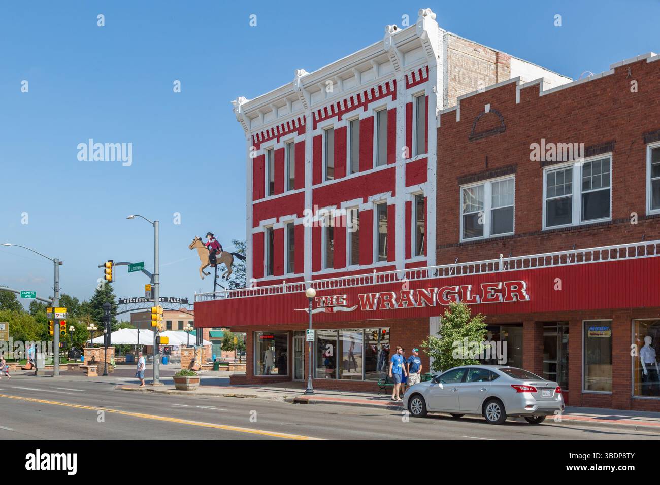 Historic building built in 1882 houses The Wrangler retail western wear ...