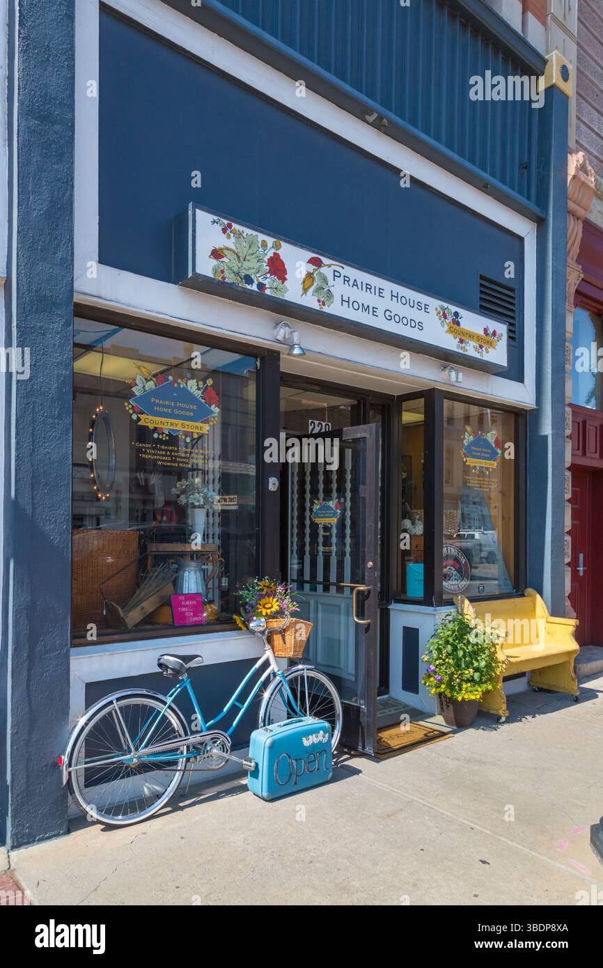 Quaint country store in downtown Cheyenne, Wyoming Stock Photo - Alamy