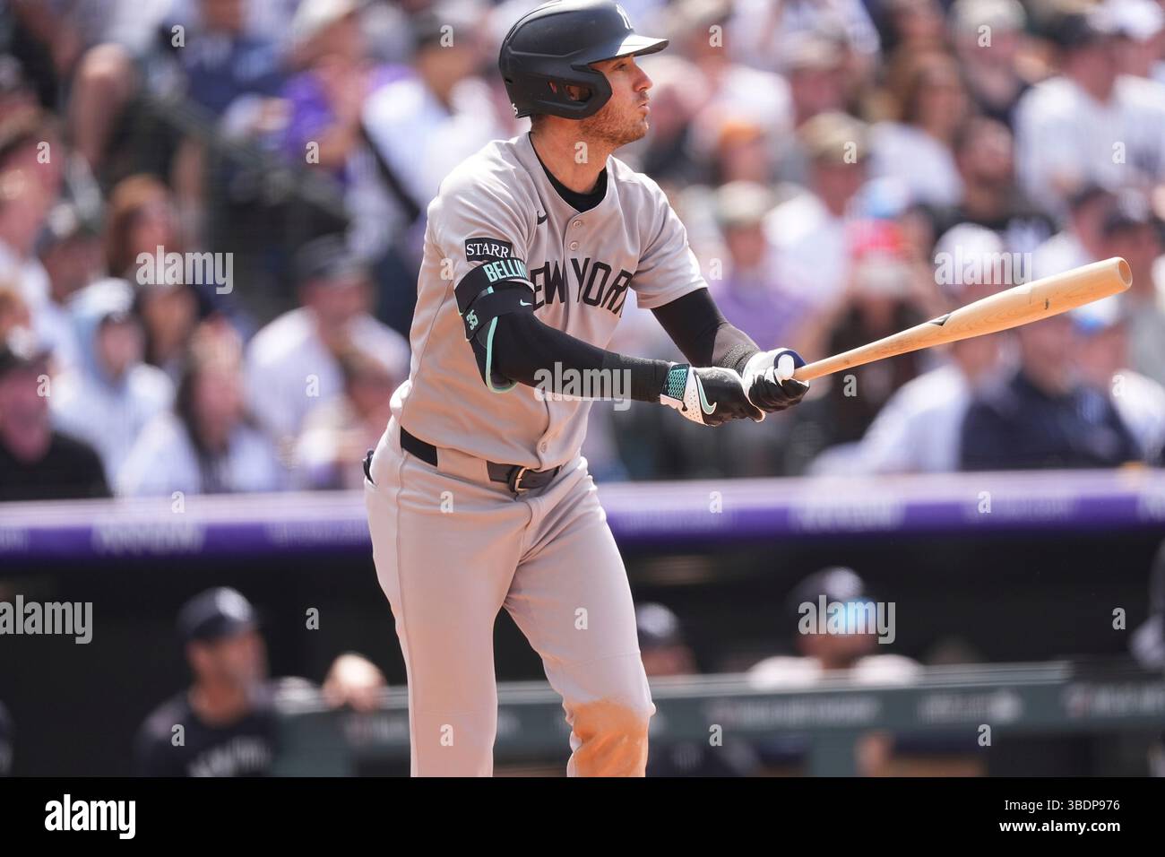 New York Yankees left fielder Cody Bellinger (35) in the fifth inning ...