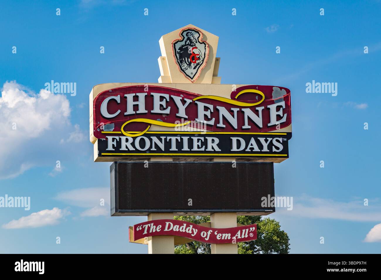 Neon sign for Cheyenne Frontier Days, the World's Largest Outdoor Rodeo ...