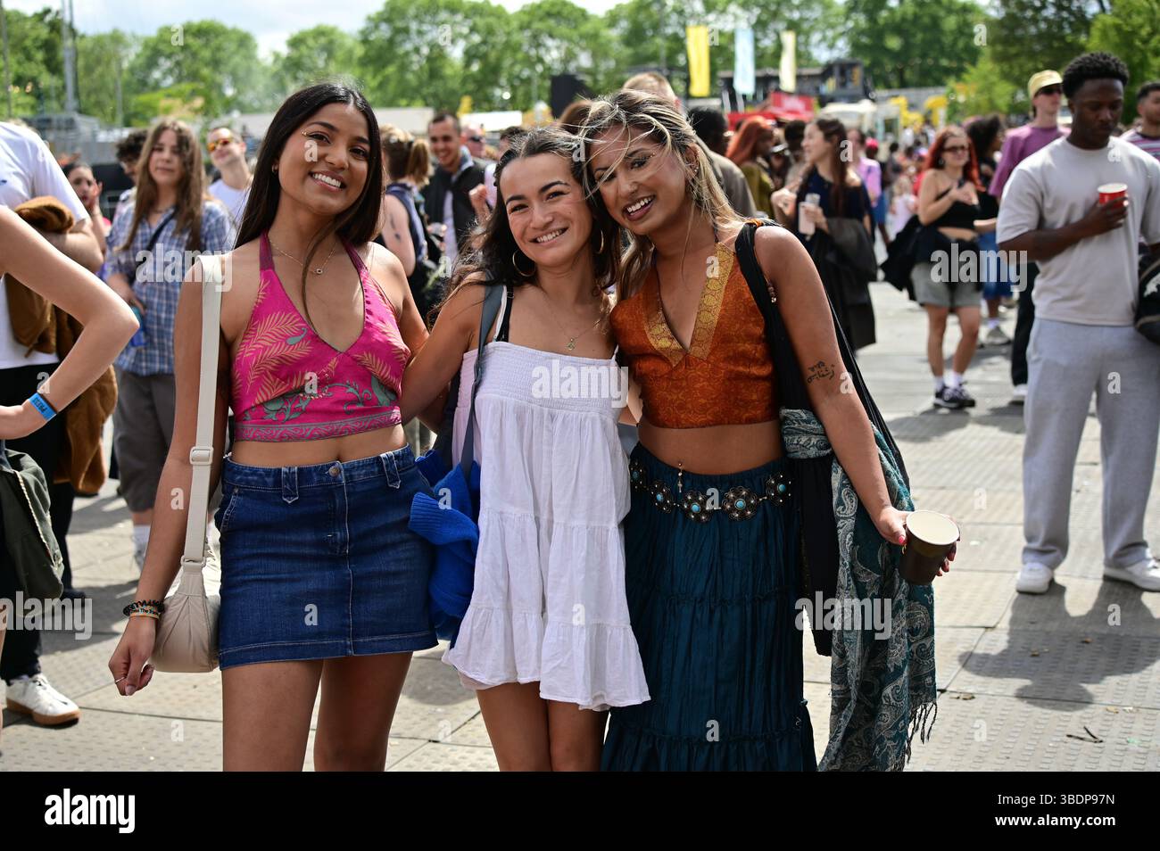 LONDON, UK. 25th May, 2025. Lynda Dawn performs at Cross The Tracks 2025 at Brockwell Park ...