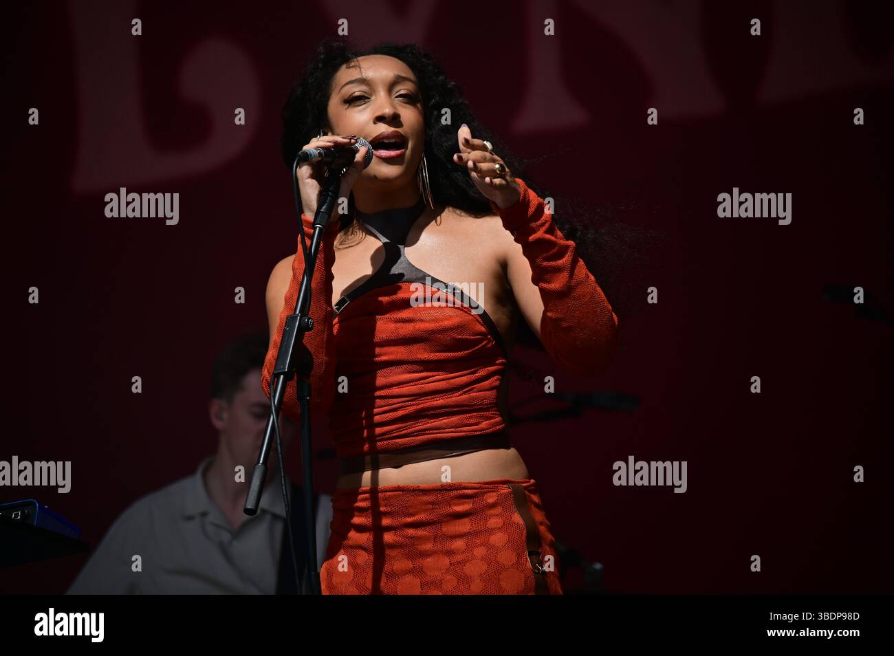 LONDON, UK. 25th May, 2025. Lynda Dawn performs at Cross The Tracks 2025 at Brockwell Park ...