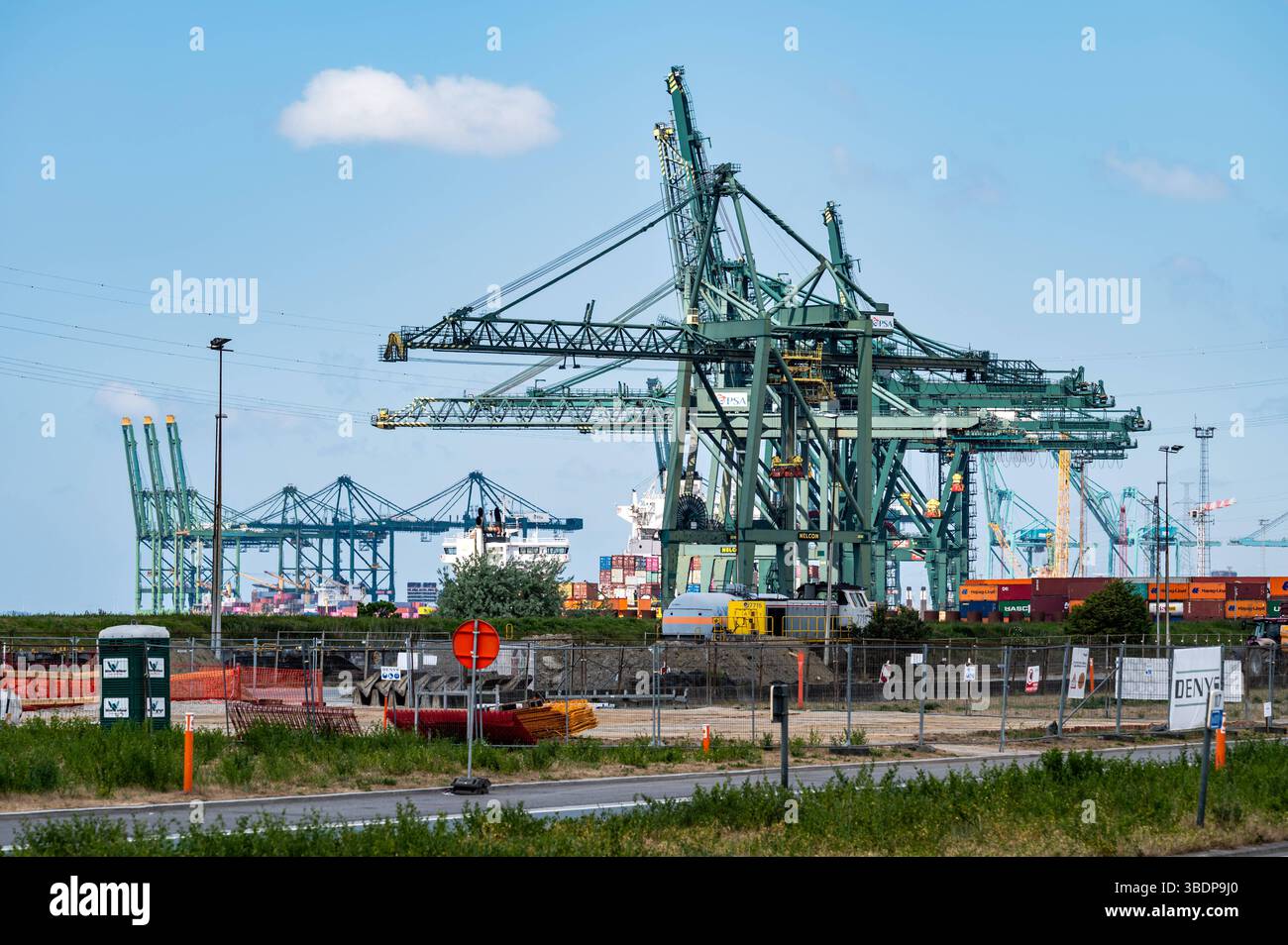 The PSA logistics company at Antwerp Port, Belgium 17 May 2025 Stock ...