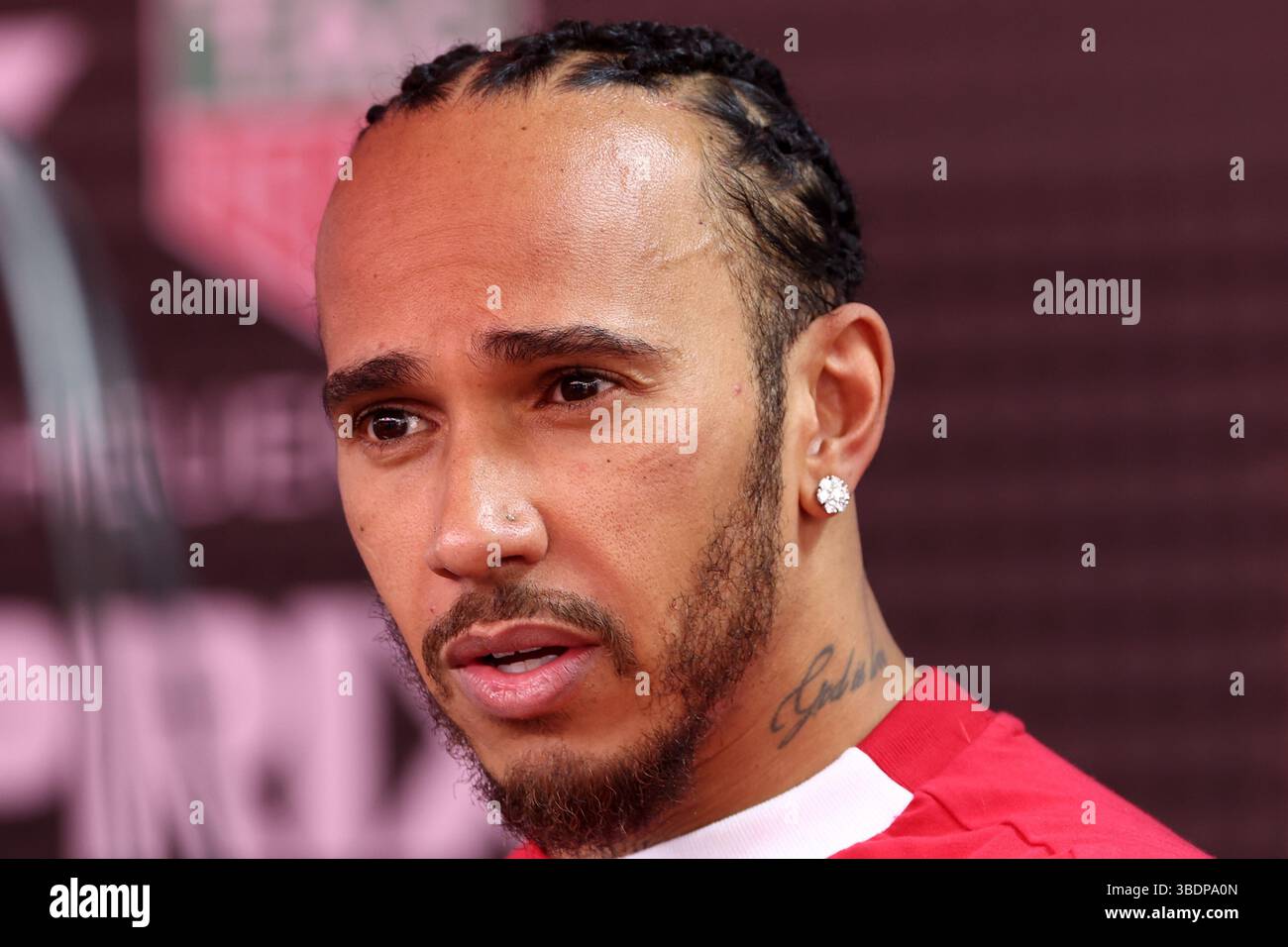 Monaco, Monaco. 25th May, 2025. Lewis Hamilton of Scuderia Ferrari looks on during the F1 Grand ...