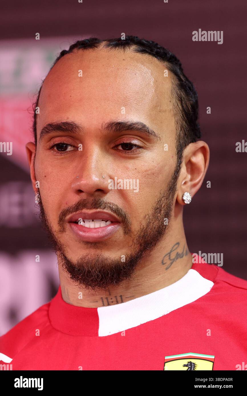 Monaco, Monaco. 25th May, 2025. Lewis Hamilton of Scuderia Ferrari ...