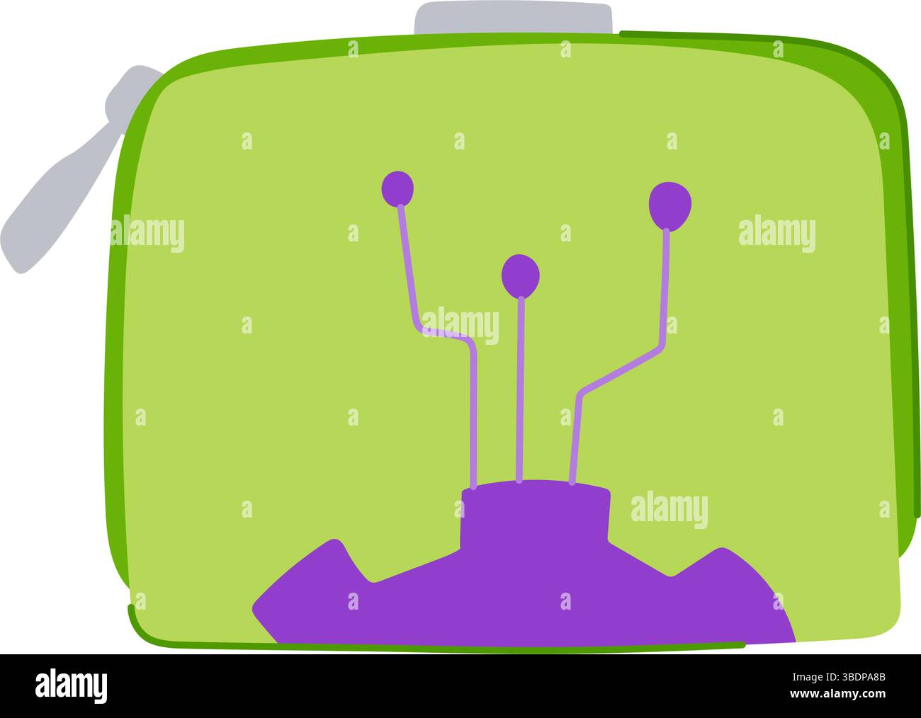 encryption smart wallet cartoon vector illustration Stock Vector Image ...