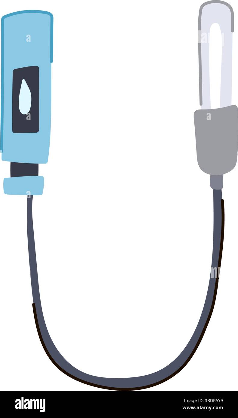 flute soil moisture sensor cartoon vector illustration Stock Vector ...