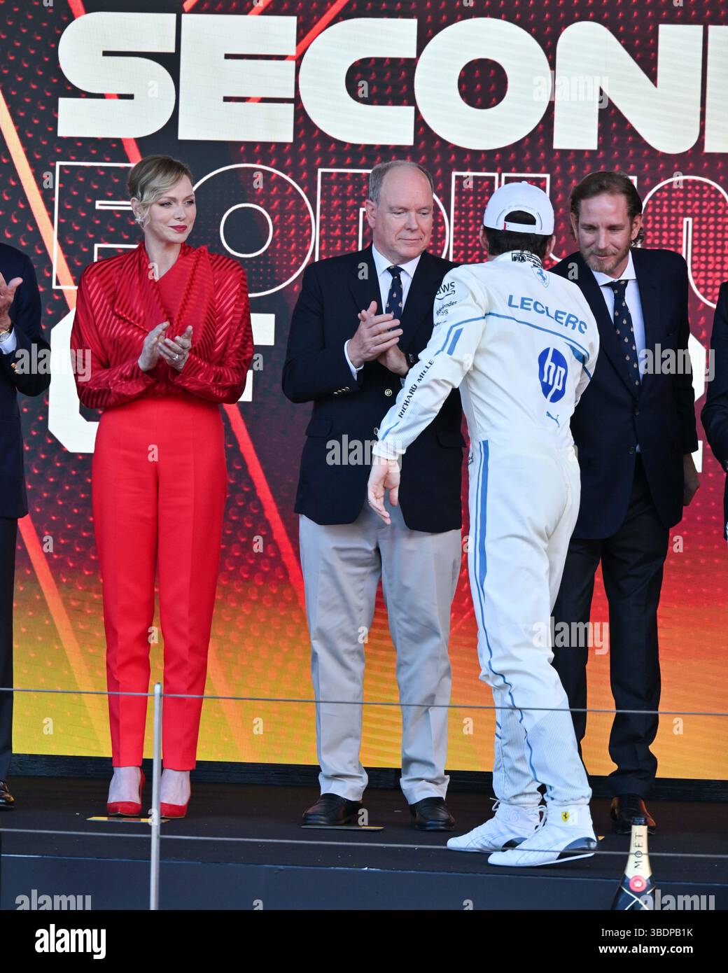 Monaco, Monaco GP 2025, Award Ceremony In the photo: Charlene of Monaco ...