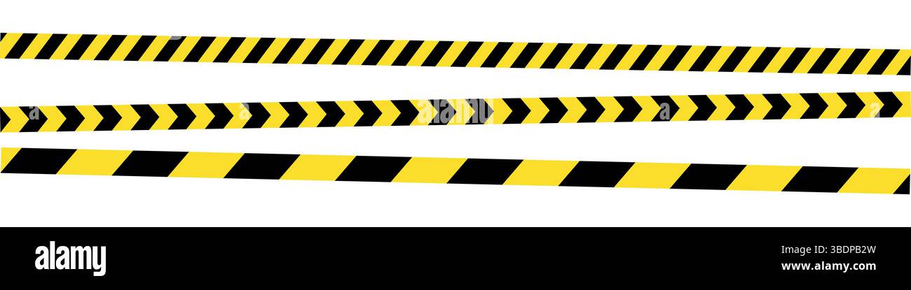 Caution Stripe Vector Illustration Yellow and Black Diagonal Safety ...