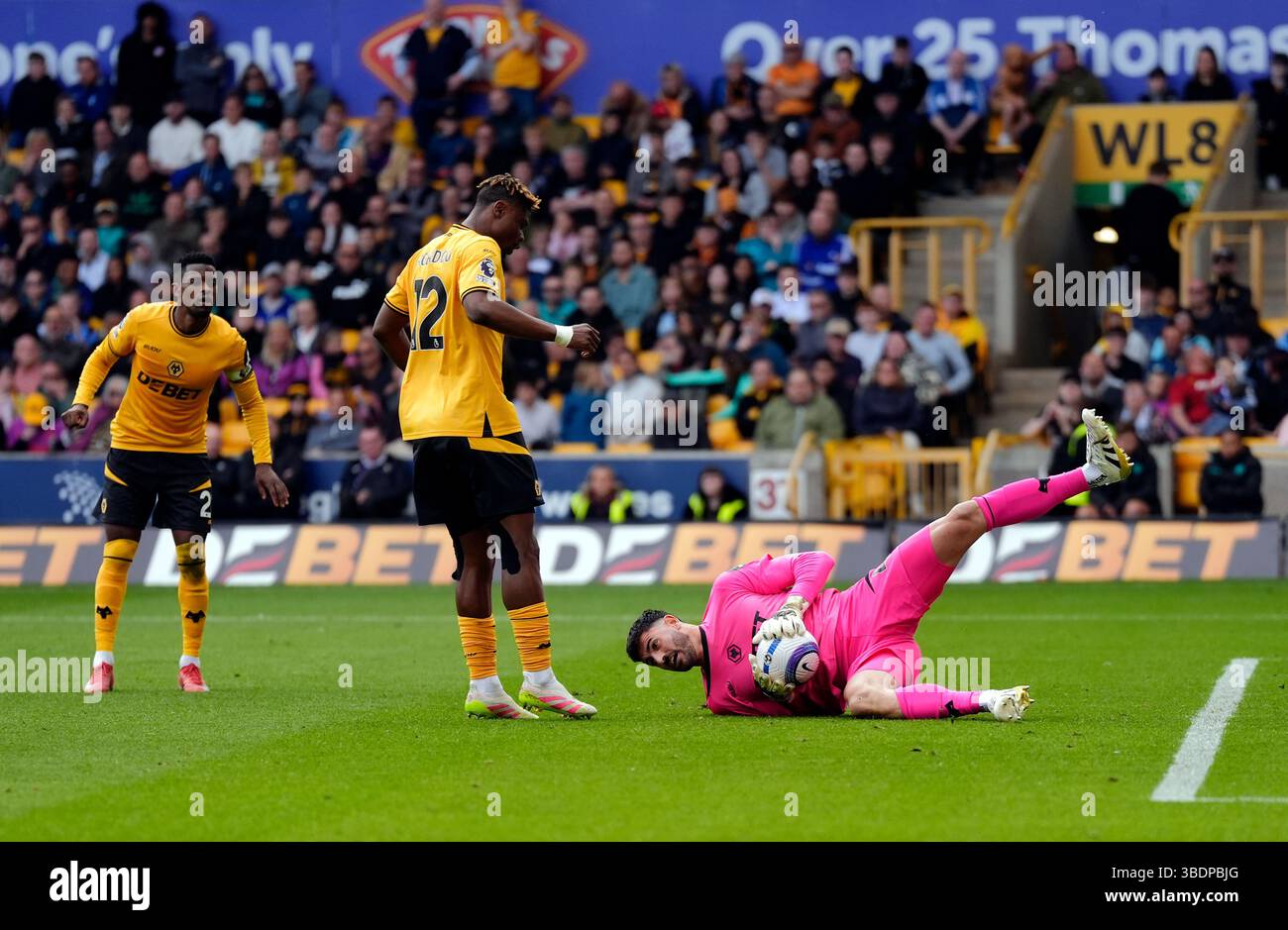 Wolverhampton Wanderers goalkeeper Tom King during the Premier League ...