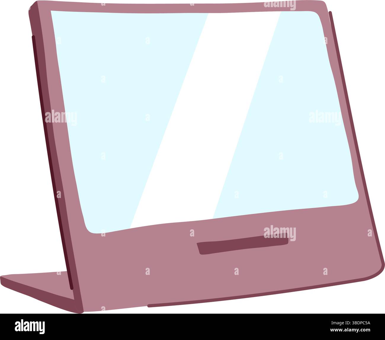 language speech therapy mirror cartoon vector illustration Stock Vector ...