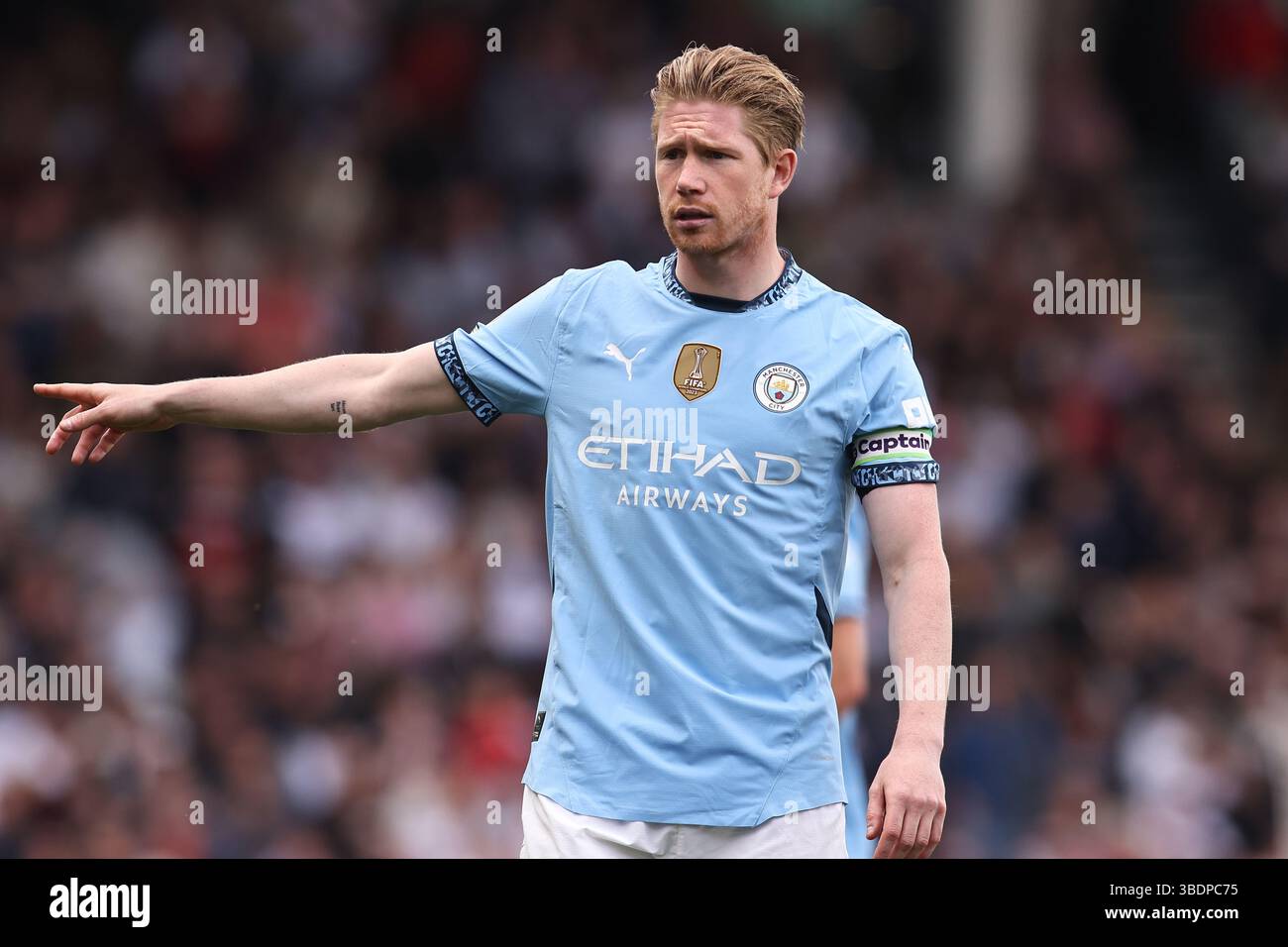 Craven Cottage, London on Sunday 25th May 2025. Manchester City's Kevin ...