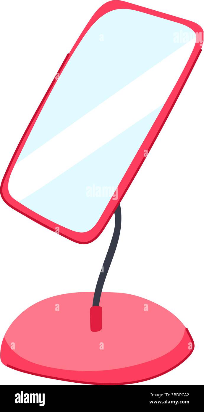 articulation speech therapy mirror cartoon vector illustration Stock ...