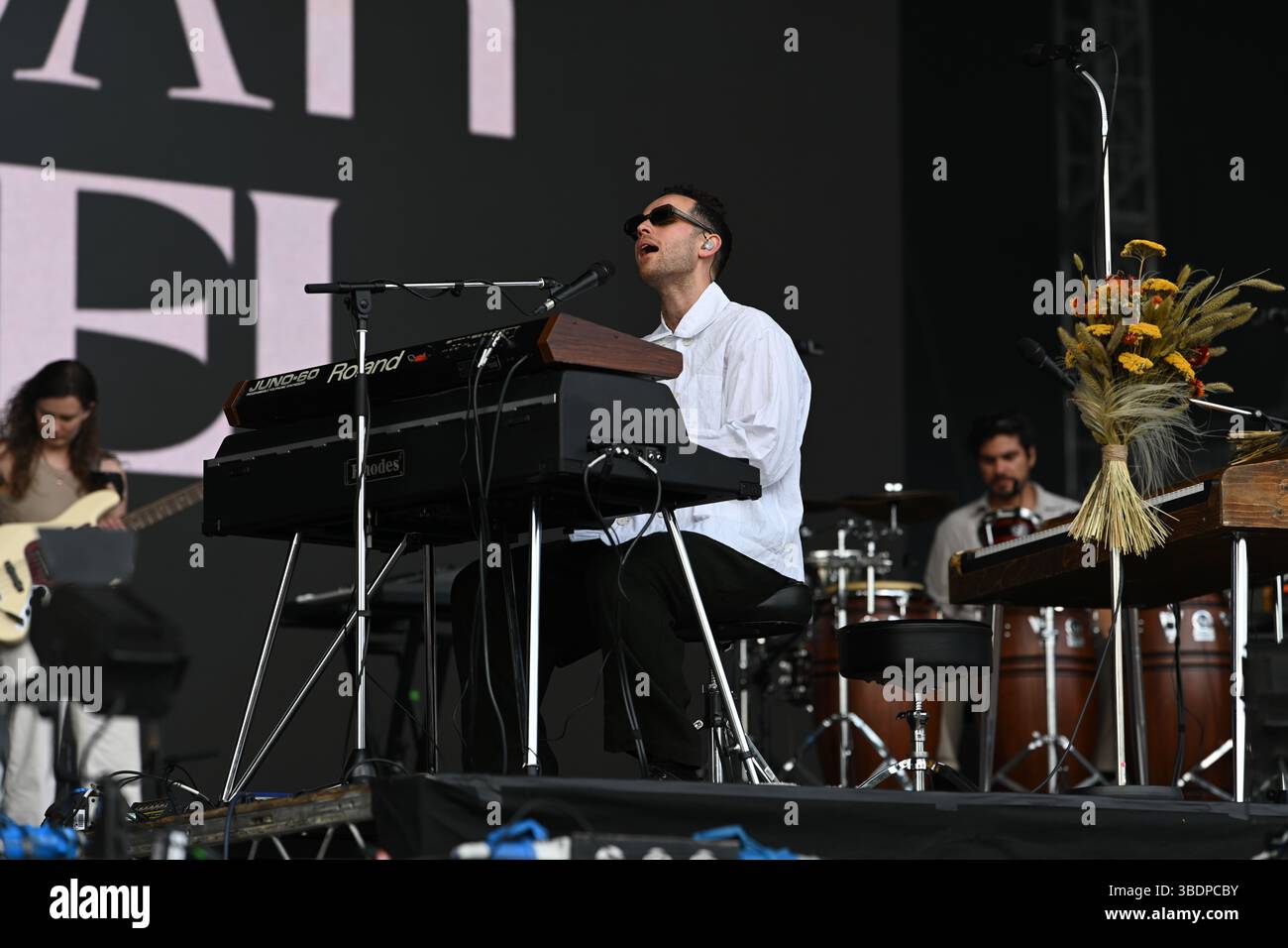 LONDON, UK. 25th May, 2025. Jordan Rakei performs at Cross The Tracks ...