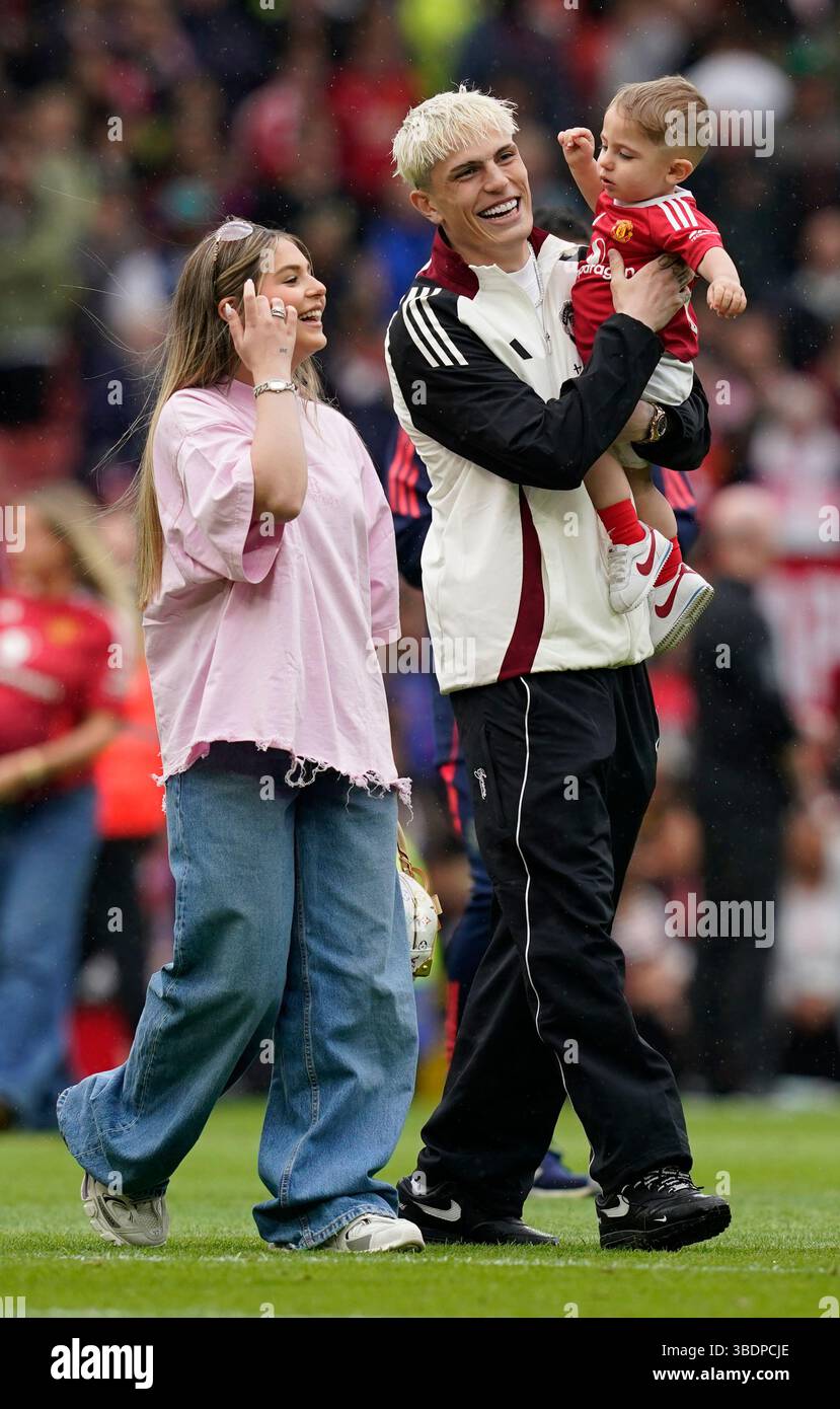 Manchester, UK. 25th May, 2025. Alejandro Garnacho of Manchester United ...