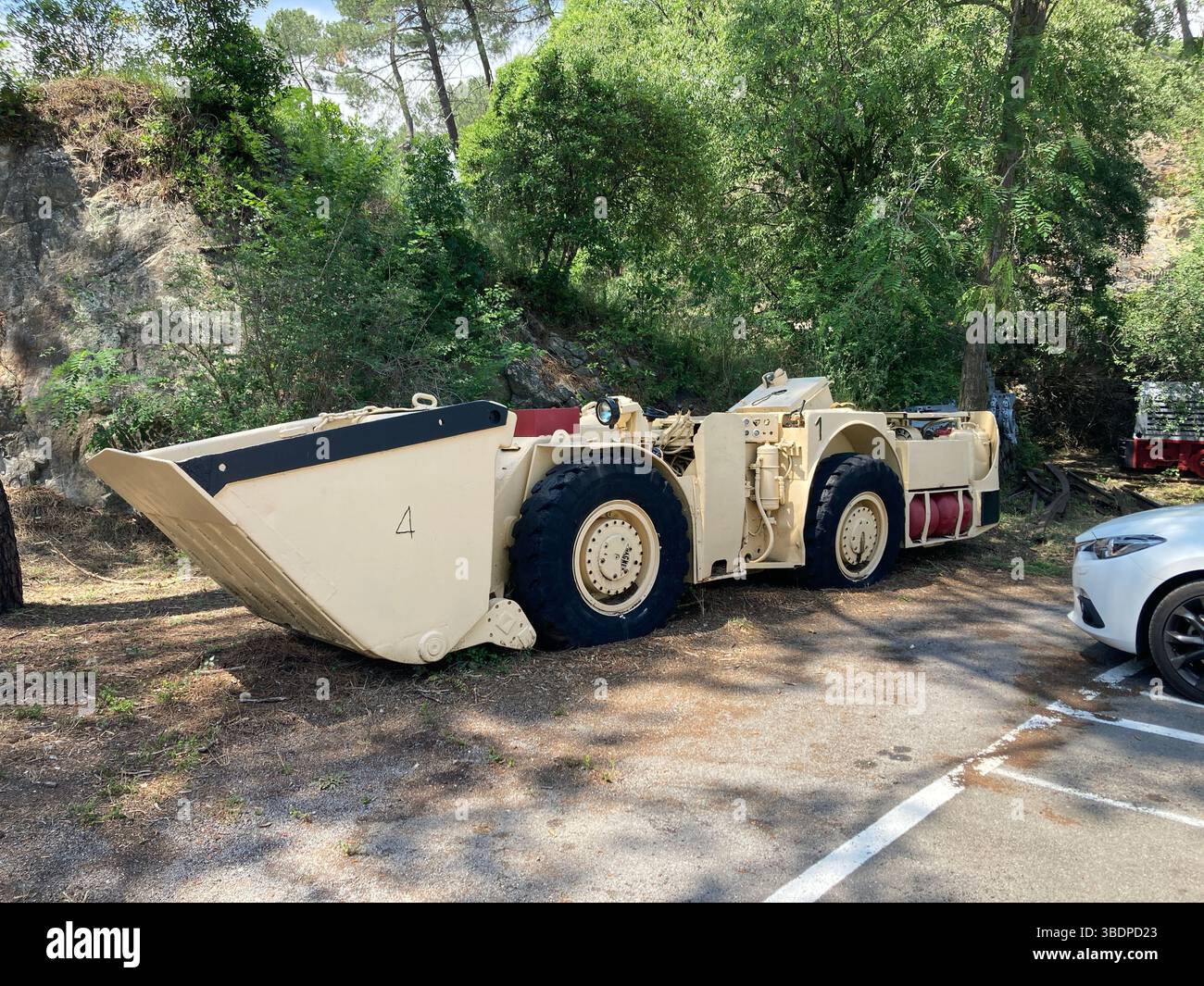 Underground scenes and equipment from a tourist visit to a historic ...