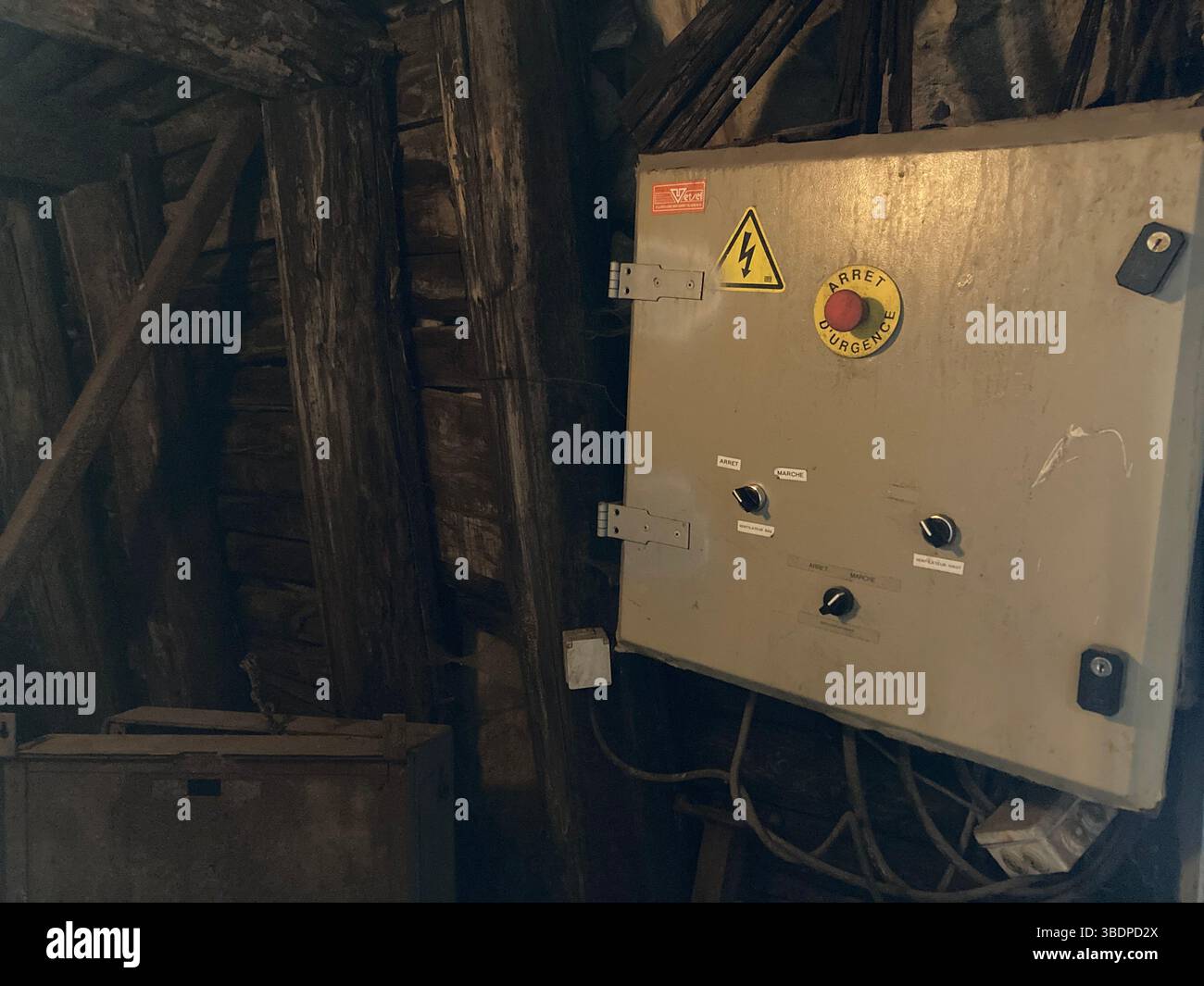 Underground scenes and equipment from a tourist visit to a historic ...