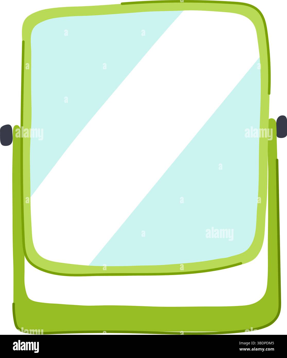 auditory speech therapy mirror cartoon vector illustration Stock Vector ...