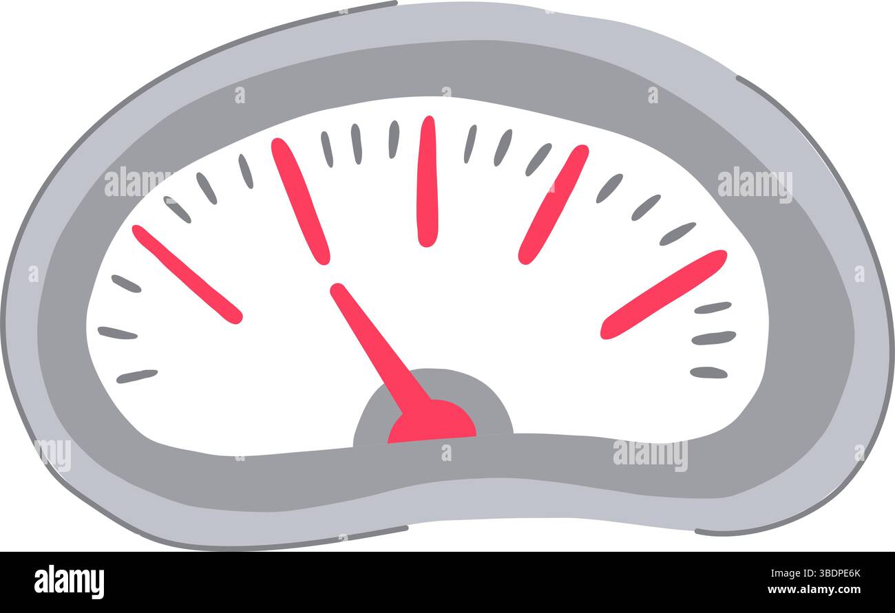 dial speedometer cartoon vector illustration Stock Vector Image & Art ...