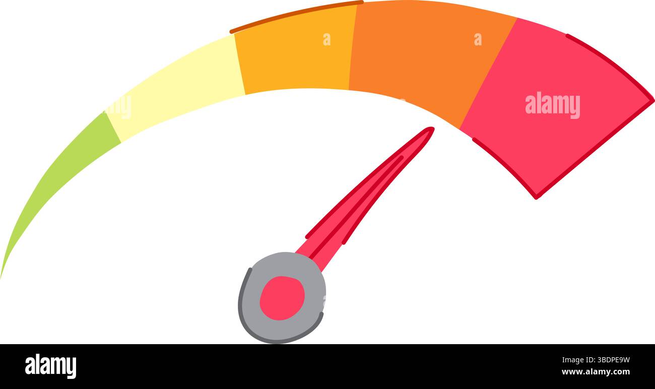 cluster speedometer cartoon vector illustration Stock Vector Image ...