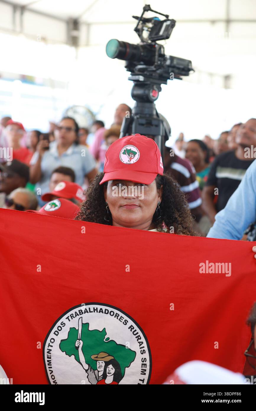 MST members in Bahia salvador, bahia, brazil: december 16, 2023 ...