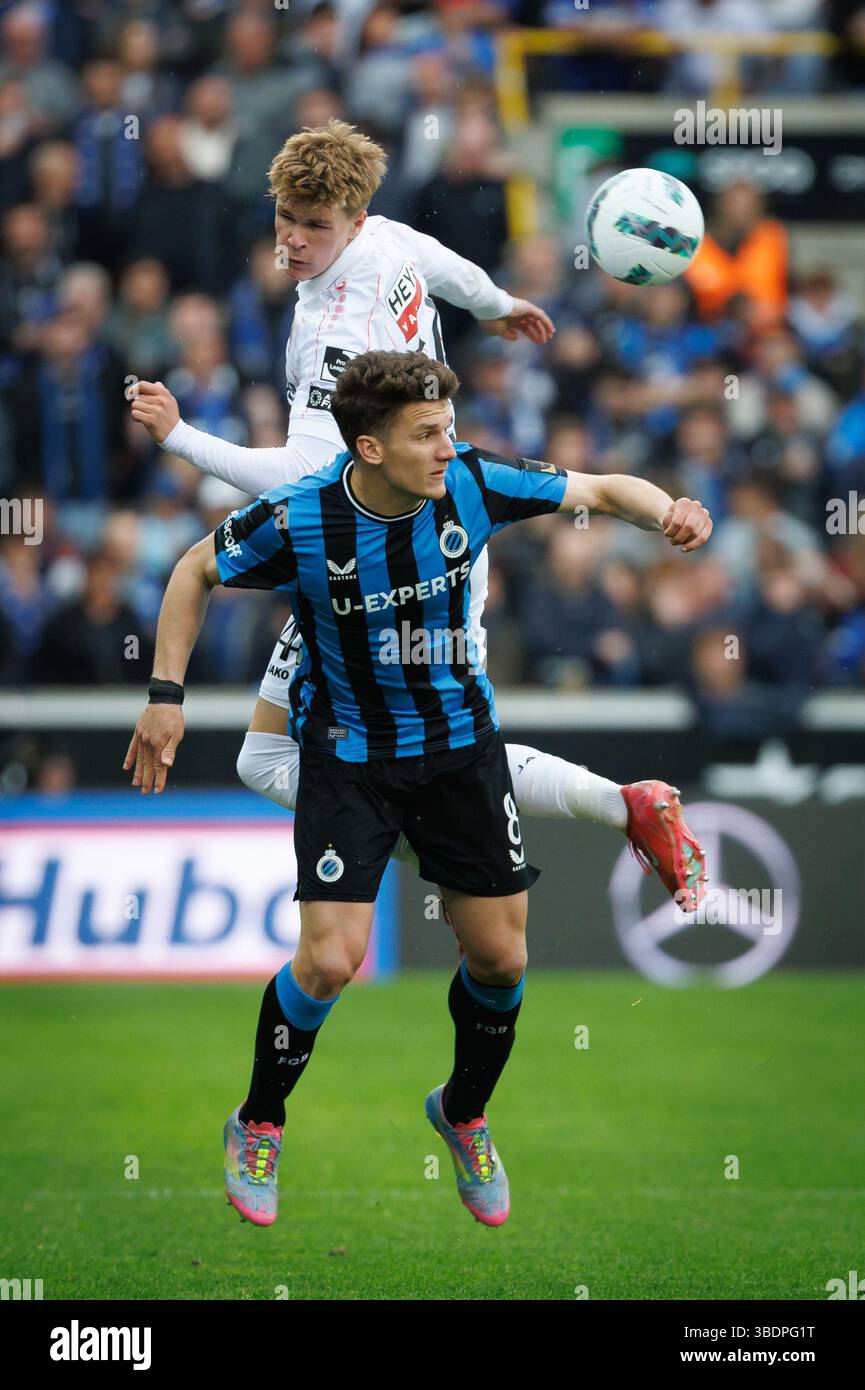 Brugge, Belgium. 25th May, 2025. Antwerp's Semm Renders and Club's ...