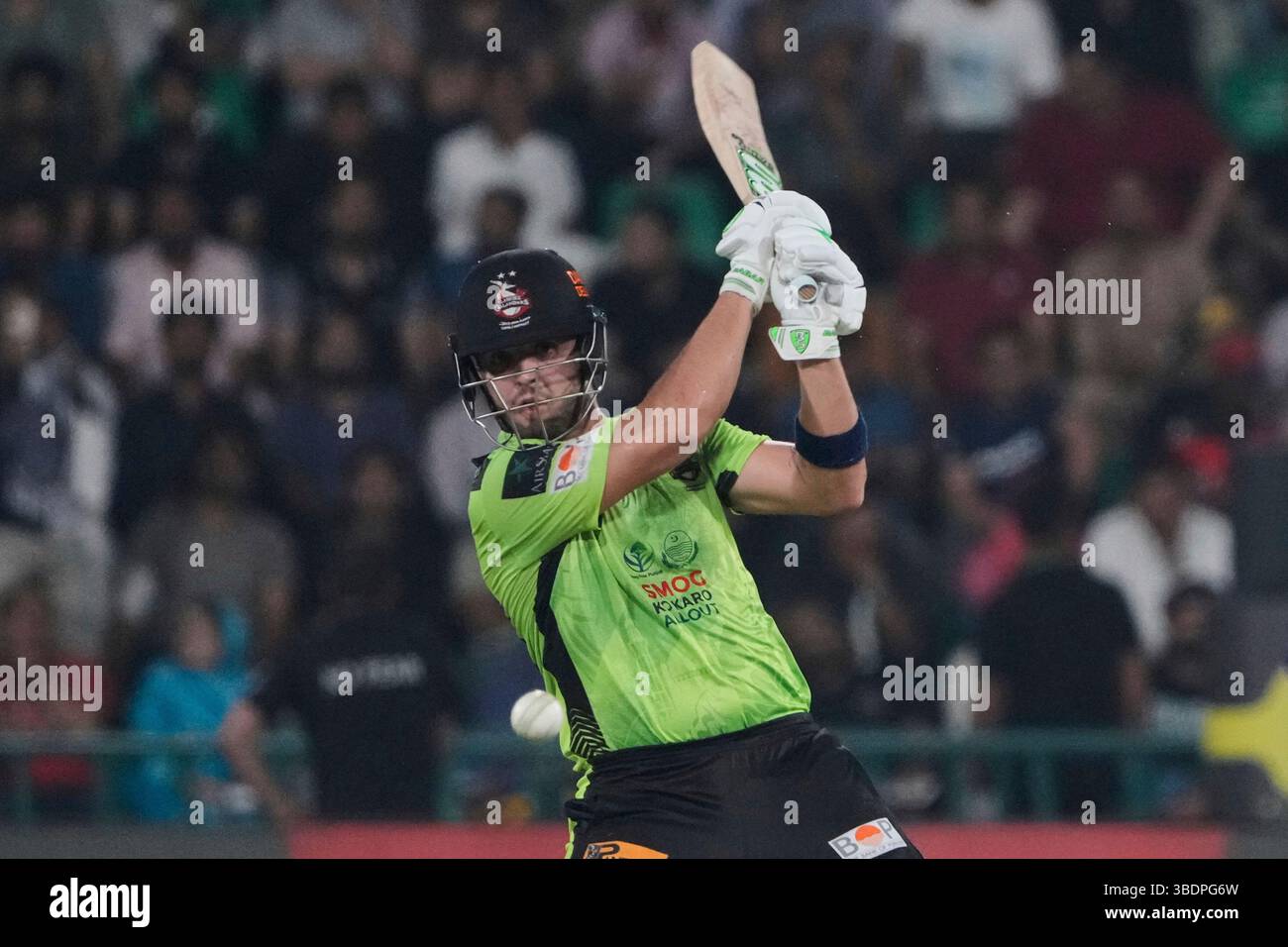 Lahore Qalandars' Mohammad Naeem plays a shot during the Pakistan Super ...