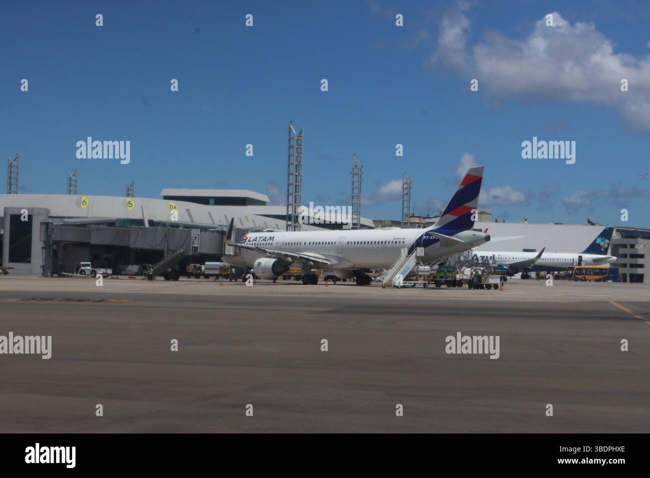 aircraft apron at salvador airport salvador, brazil - march 21, 2025 ...