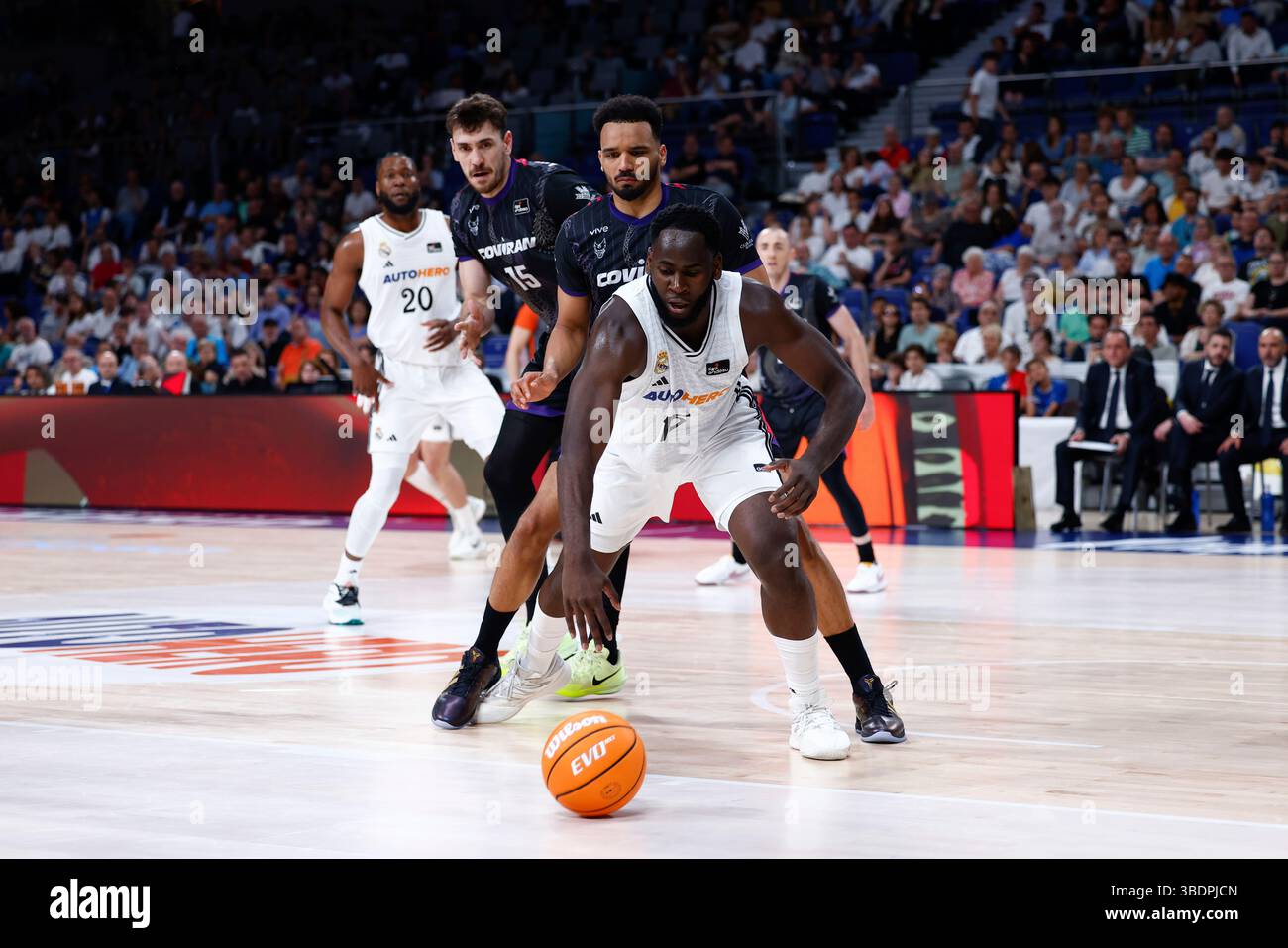 Usman Garuba of Real Madrid in action during the Spanish League, Liga ...