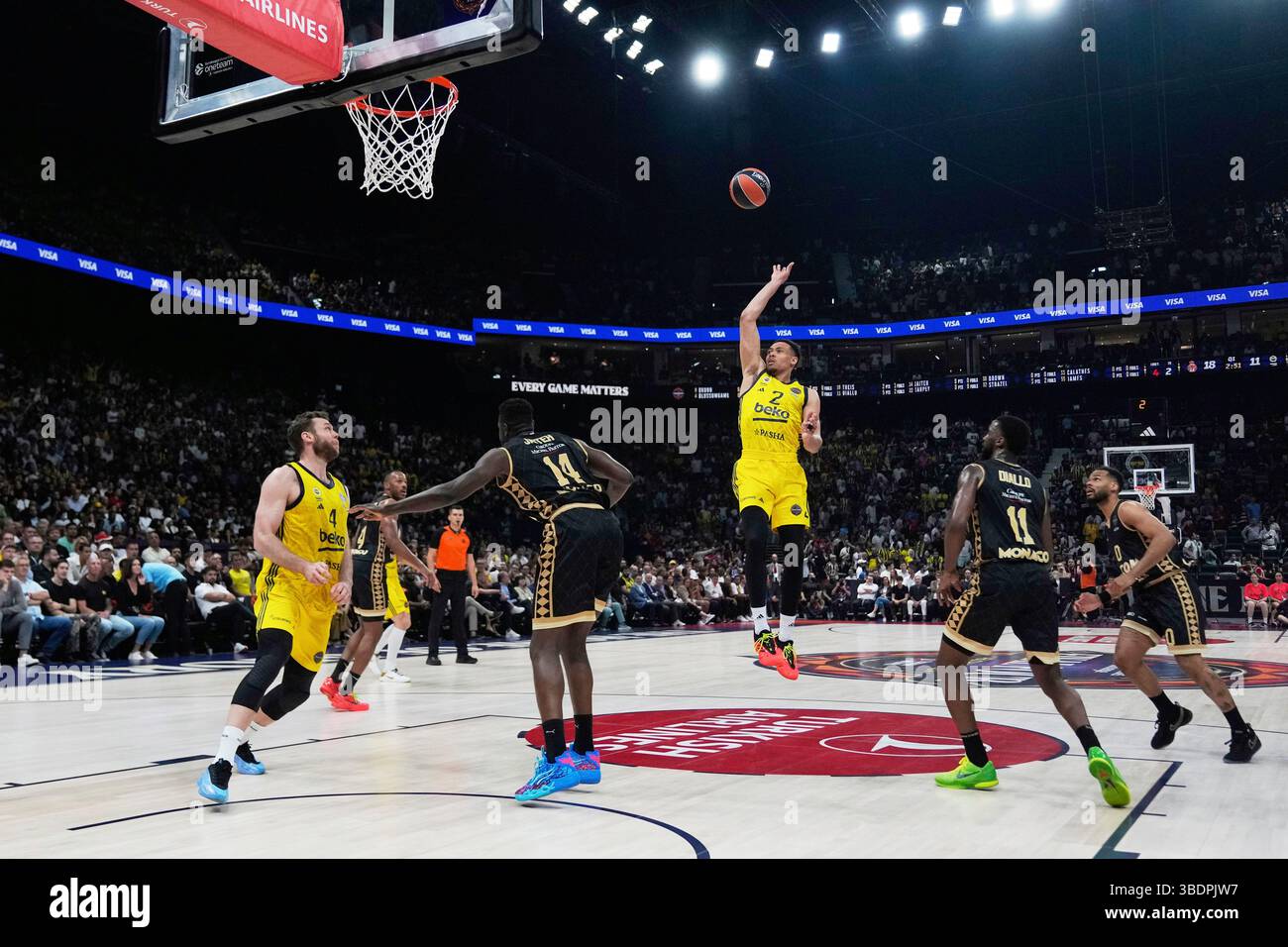 Fenerbahce's Wade Baldwin IV goes for a layup during the Euroleague ...