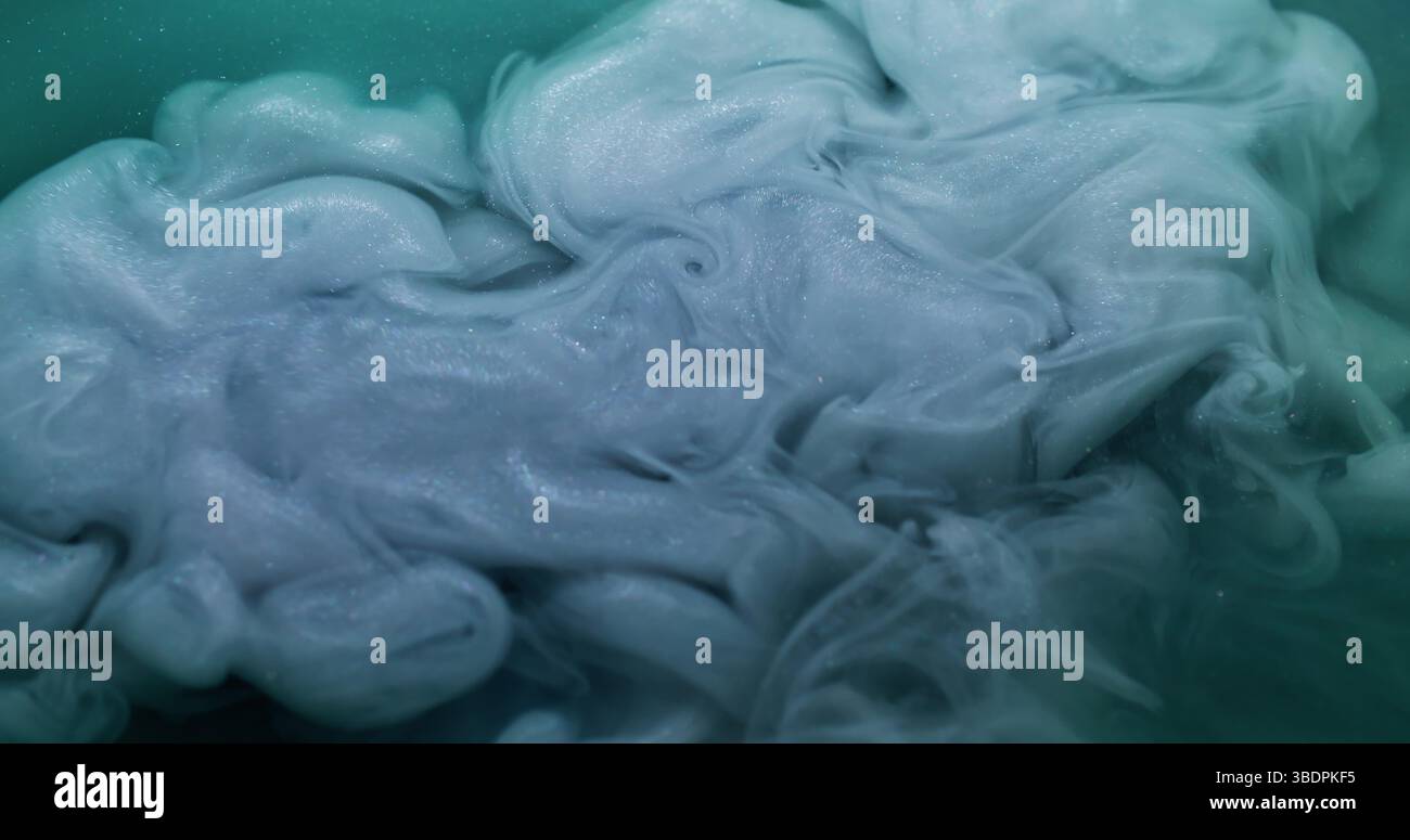 Mist texture. Ink water. Defocused purple green color vapor chemical ...