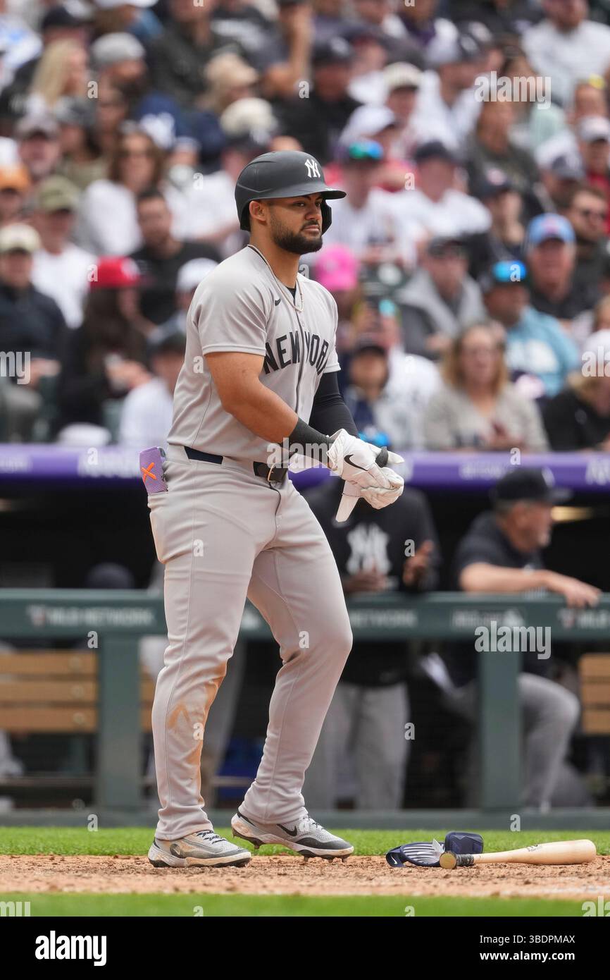 May 234 2025: New York designated hitter Jason Dominguez (24} taking ...