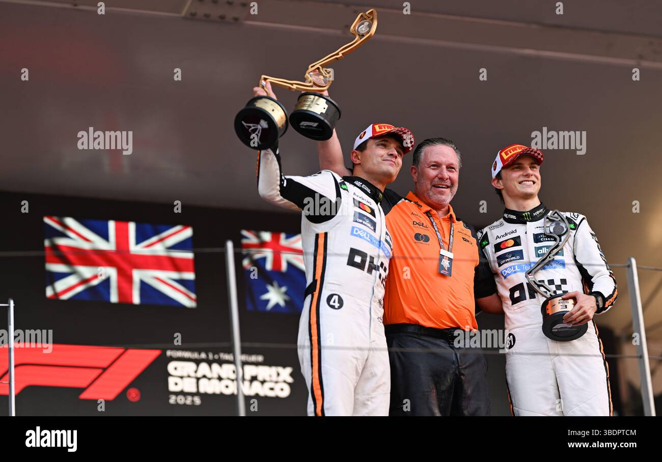 Montecarlo, Mezzolombardo, Monaco. 25th May, 2025. Lando Norris ...