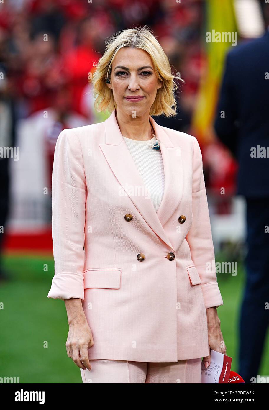 Sky Sports presenter Kelly Cates before the Premier League match at ...