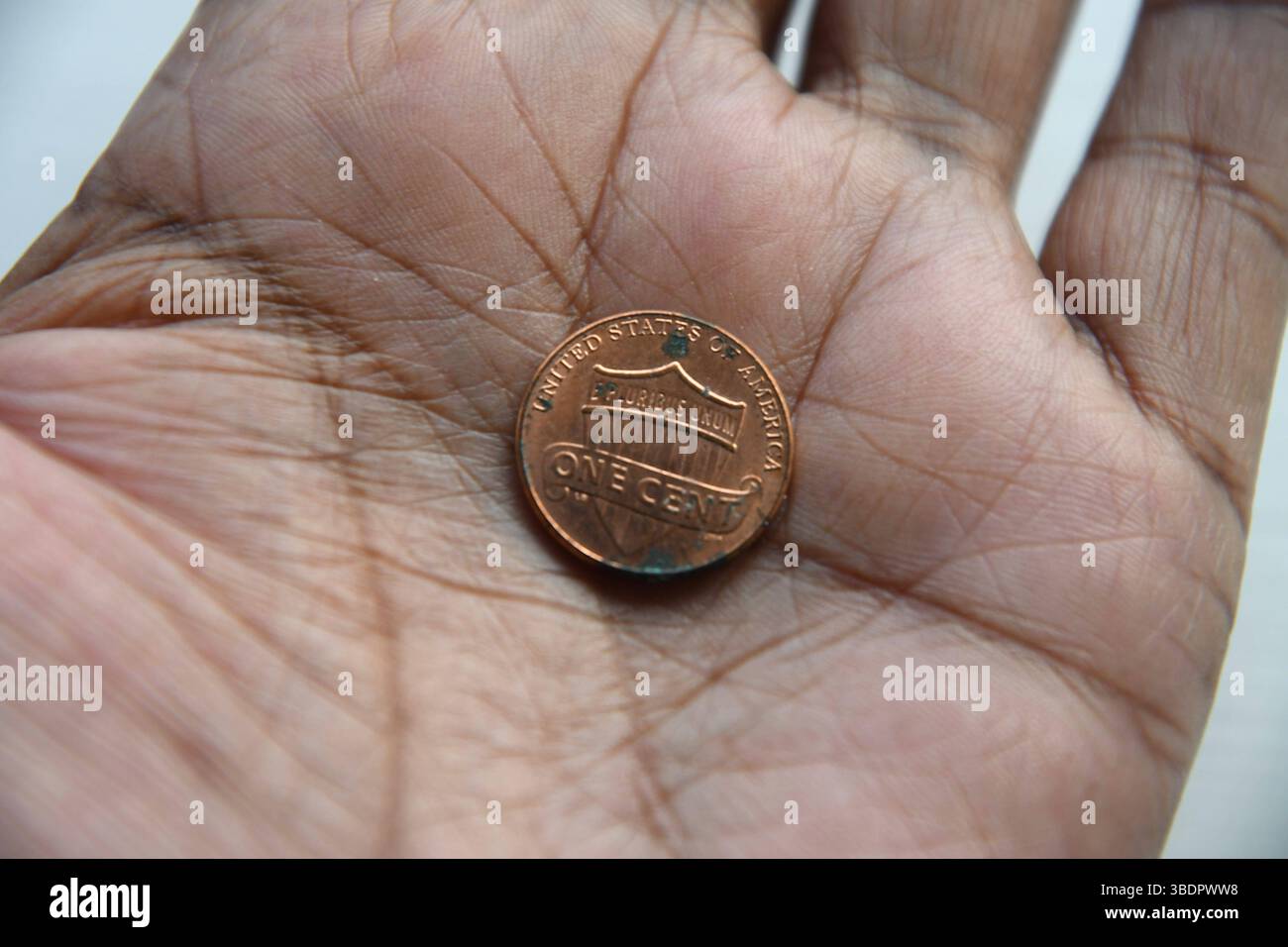 Kastrup/Copenhagen/ Denmark/25 may 2025/.One cent american coin united ...