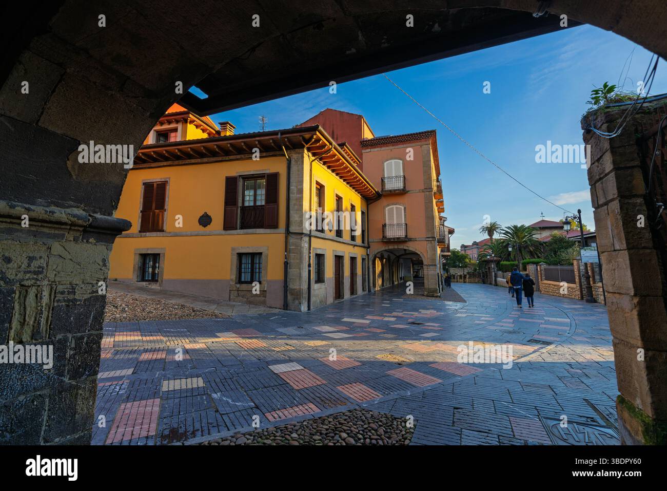 Aviles, Spain, February 14, 2025 - Galiana Street in Aviles, Asturias ...