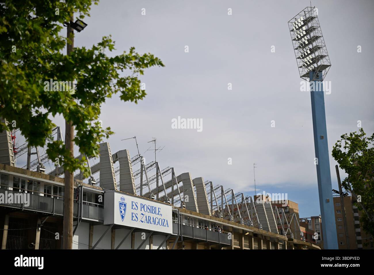 La Romareda stadium during the last official soccer match between Real ...